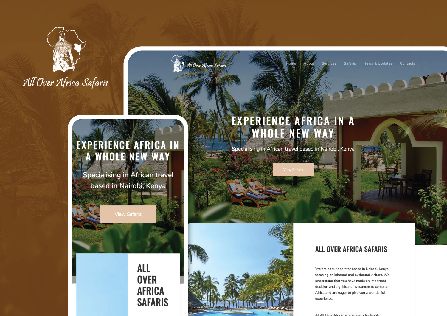 All Over Africa Safaris website design - Wit Design Kenya Wit Design Kenya
